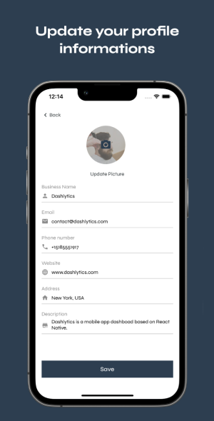 Dashlytics - React Native Minimalist Dashboard by Blaiti | CodeCanyon